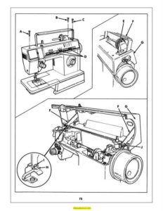 Singer 6212 Sewing Machine Service-Parts Manual