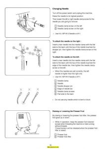 Janome 1110DX Serger Sewing Machine Instruction Manual