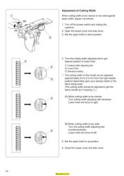 Janome 3434D Serger Sewing Machine Instruction Manual