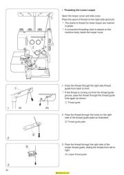 Janome 3434D Serger Sewing Machine Instruction Manual
