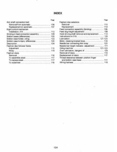 Singer 319 Class Sewing Machine Service Manual