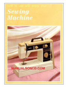 Brother VX757 - VX760 Sewing Machine Instruction Manual