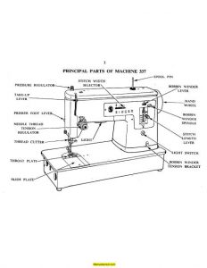 Singer 337 Sewing Machine Instruction Manual