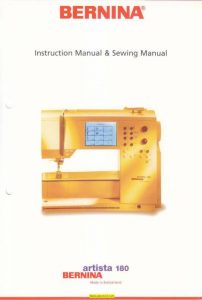 Bernina Instruction Manuals