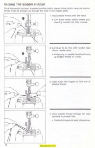 Singer 9410 Sewing Machine Instruction Manual 10 & 13