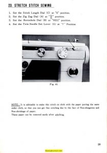 Necchi-Alco-A905 Sewing Machine Instruction Manual