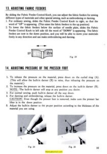 Necchi Alco 2300F Sewing Machine Instruction Manual
