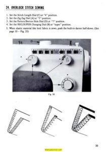 Necchi Alco 2300F Sewing Machine Instruction Manual