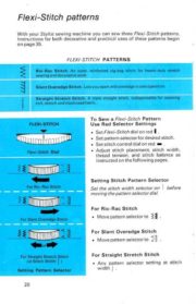 Singer 543 Stylist Sewing Machine Instruction Manual