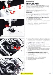 Elna 8000 - 9000 Sewing Machine Instruction Manual