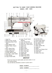 Montgomery Ward URR 1829 Sewing Machine Instruction Manual