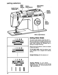 Singer 8002 8007 8019 Sewing Machine Instruction Manual