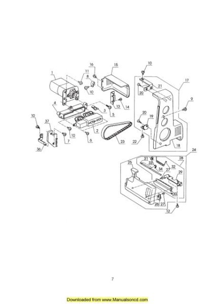 Janome 134D Sewing Machine Service Manual Plus Parts