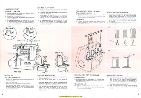Elna Lock Pro 4 Sewing Machine Instruction Manual