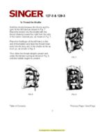 Singer 127 Sewing Machine Instruction Manual
