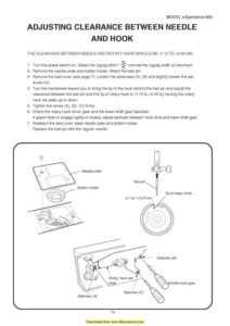Elna 660 Experience Sewing Machine Service Manual