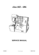 Elna 683 - 686 Sewing Machine Service Manual Plus Parts