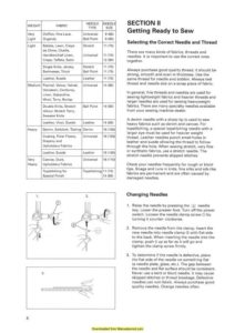 Elna 6005 Sewing Machine Instruction Manual Heirloom Edition