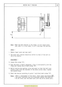 Elna 7000 Sewing Machine Service-Parts Diagrams Manual