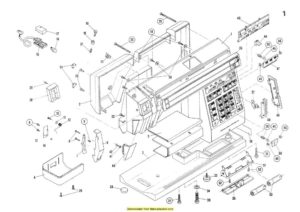 Elna 7000 Sewing Machine Service-Parts Diagrams Manual