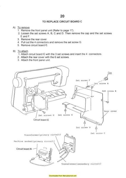 Elna 6003 Sewing Machine Service-Parts Manual