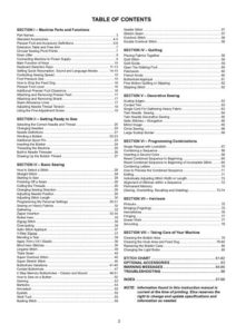 Elna eXperience 660-6600 Sewing Machine Instruction Manual