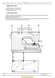 Husqvarna Viking Designer SE Sewing Machine Service - Parts Manual