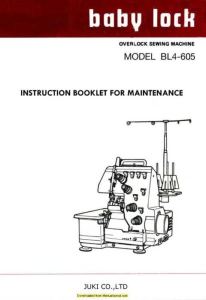 Baby Lock Service Manuals