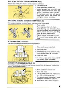 Singer 6235 Sewing Machine Instruction Manual