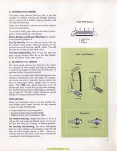 Singer 648 Zigzag Sewing Machine Instruction Manual