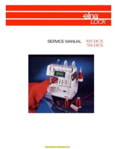 Elna 925DCX-704DEX Sewing Machine Service Manual Plus Parts List