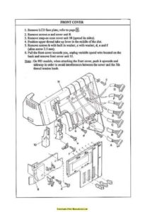 Elna 925DCX-704DEX Sewing Machine Service Manual Plus Parts List