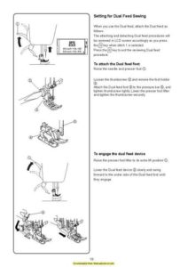 Elna 7300 Pro Quilting Queen Sewing Machine Instruction Manual