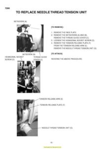 Elna 7200 Pro Quilters Dream Sewing Machine Service Manual