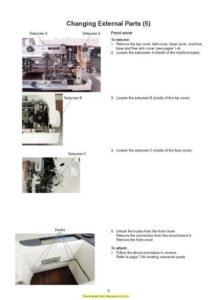 Elna 760 eXcellence Sewing Machine Service-Parts Manual