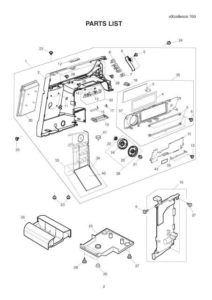 Elna 760 eXcellence Sewing Machine Service-Parts Manual