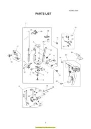 Elna 2100-2300 Sewing Machine Service-Parts Manual
