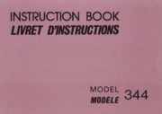 Janome 344 Sewing Machine Instruction Manual