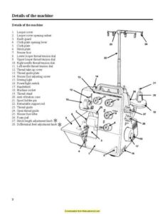 Bernina 004-004D Serger Sewing Machine Instruction Manual