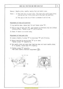 Elna 1500-1600 Sewing Machine Service-Parts Manual