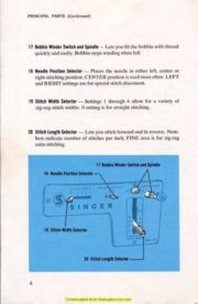 Singer 348 Sewing Machine Instruction Manual