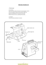 Elna 2600-2800 Sewing Machine Service-Parts Manual