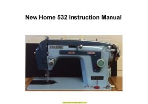 New Home 532 Sewing Machine Instruction Manual
