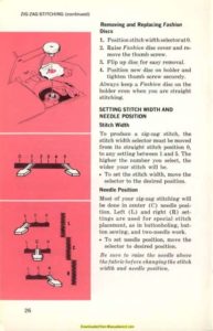 Singer 478 Stylist Sewing Machine Instruction Manual