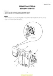 Janome 1110DX Serger Sewing Machine Service-Parts Manual