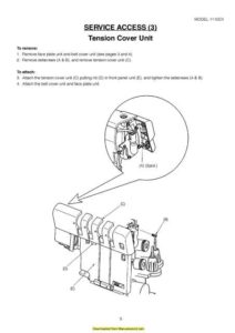 Janome 1110DX Serger Sewing Machine Service-Parts Manual