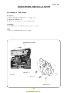Elna 5200 Sewing Machine Service-Parts Manual