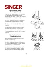 Singer 5040 - 5050 Sewing Machine Instruction Manual