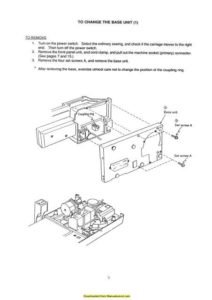 Janome 8000 Memory Craft Sewing Machine Service-Parts Manual