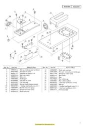 Janome New Home 640-641 Sewing Machine Service-Parts Manual